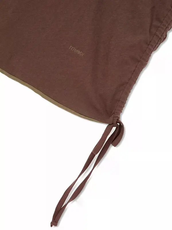 STUDIO TOMBOY Ruched Drawstring Top