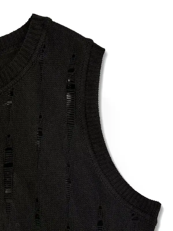 STUDIO TOMBOY Distressed Knit Sleeveless Dress