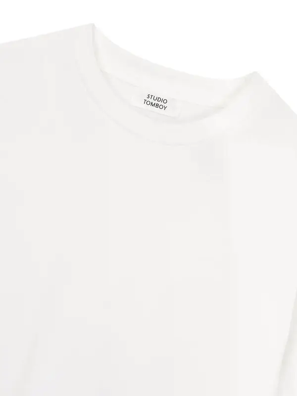 STUDIO TOMBOY Cut-out Tie-fastening T-shirt