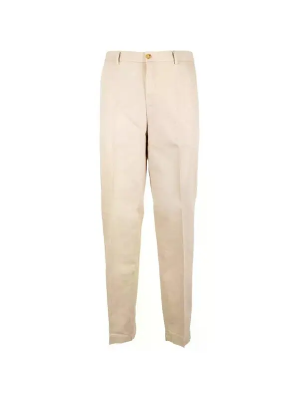 Seventy Pressed-crease Straight-leg Trousers - Neutrals