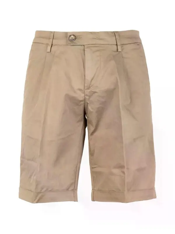 RE-HASH Pleated Turn-up Shorts - Neutrals