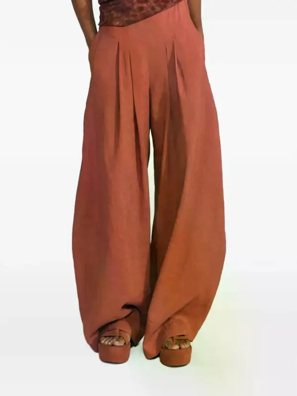 CORTANA Elena Pleated Palazzo Pants