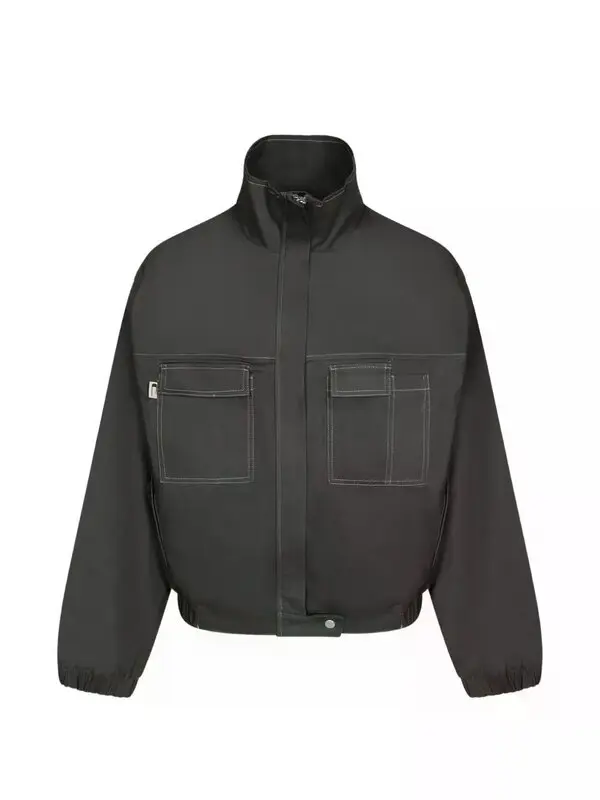 CARRER Contrast-stitch High-neck Jacket
