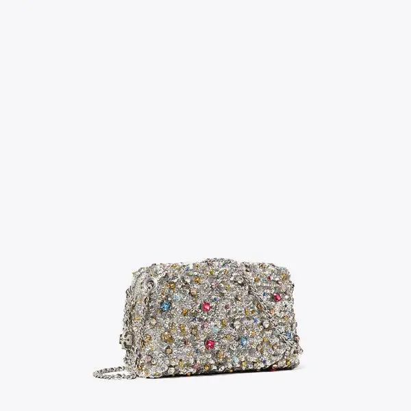Tory Burch Fleming Embellished Soft Crossbody Bag - Multi Stone
