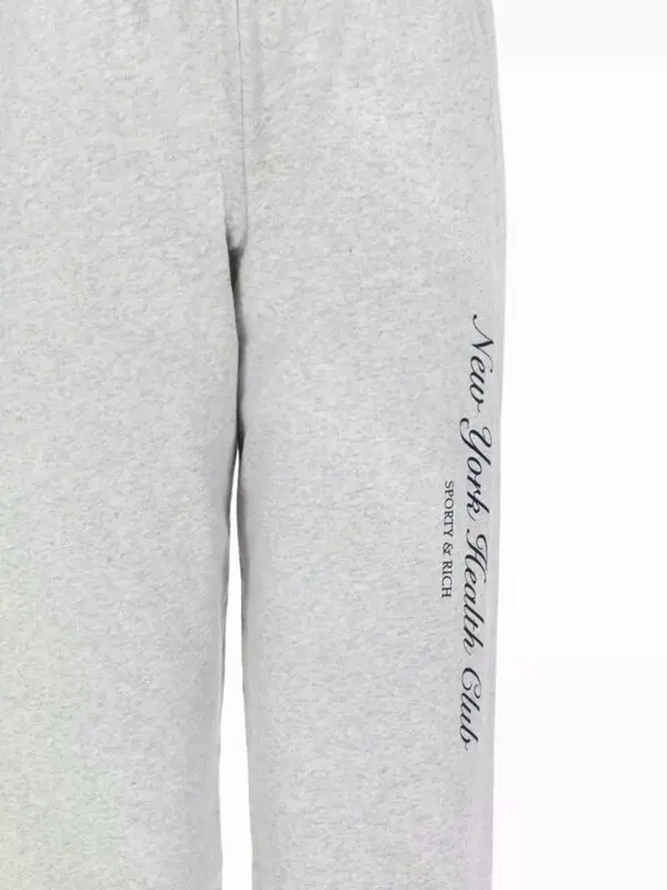 SPORTY & RICH Logo Print Track Pants