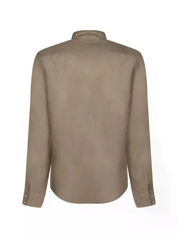 DELL'OGLIO Western-yoke Flap-pocket Shirt