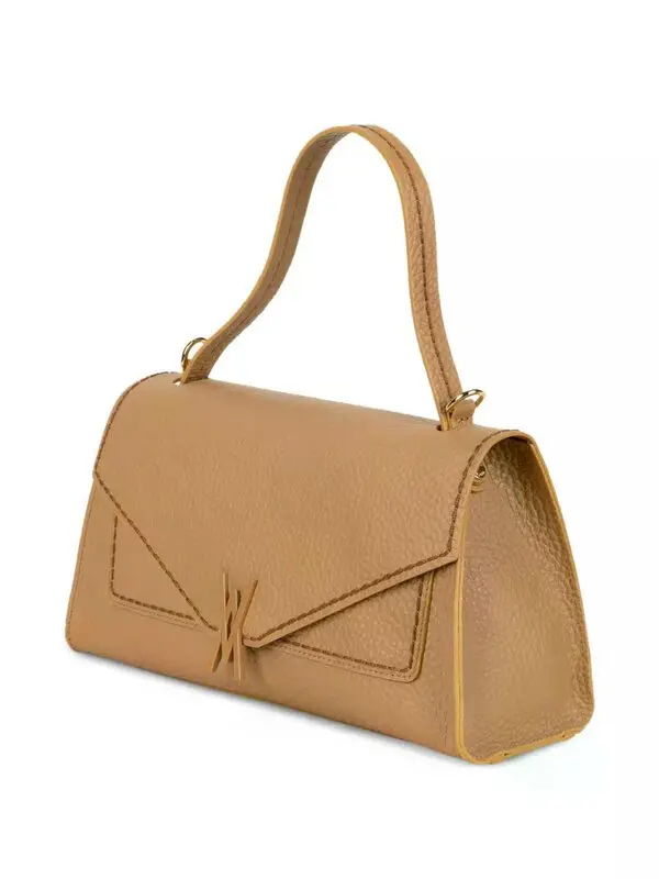 VISONA` Visona Grained Leather Envelope Satchel Bag