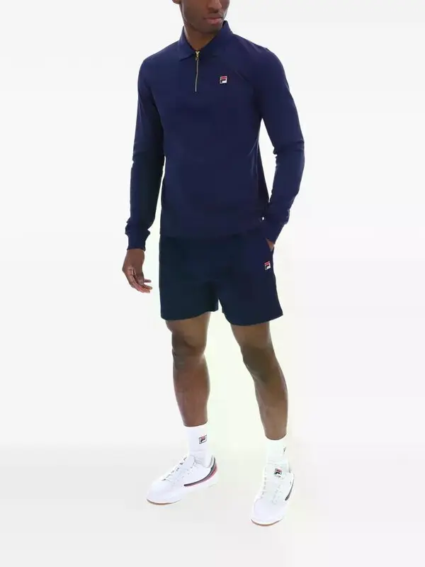 FILA Emilian Zip-fastening Long-sleeve Polo Shirt