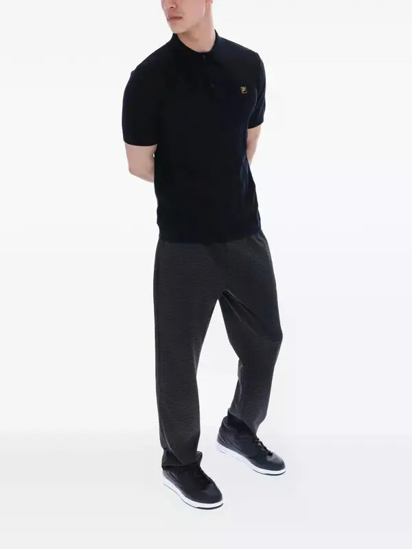 FILA Barns Cable-knit Polo Shirt