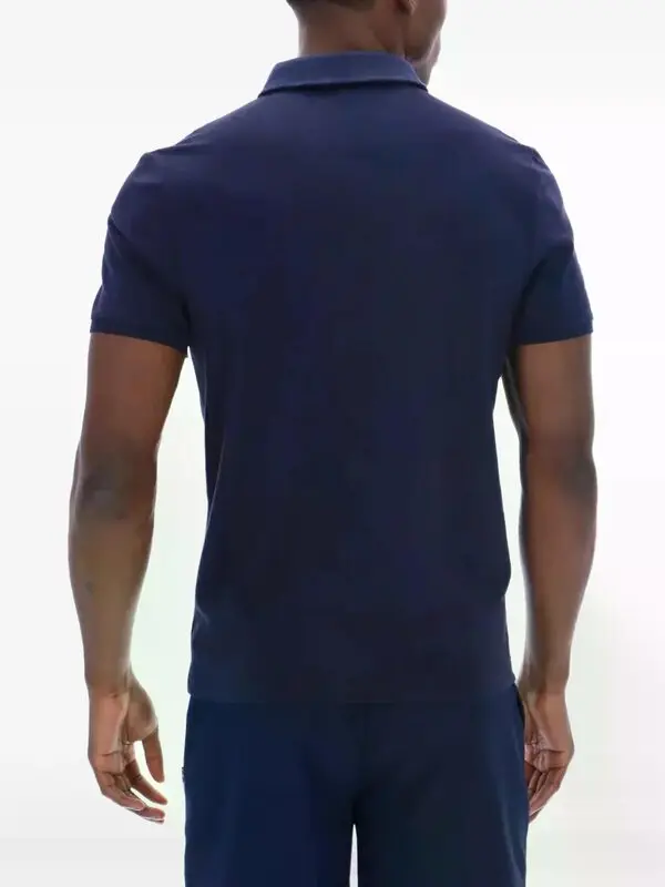 FILA Ettore Logo-patch Zip-fastening Polo Shirt