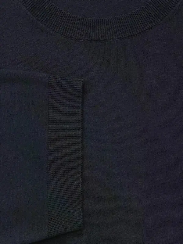 PAOLO PECORA Short-sleeve Cotton Sweater - Blue