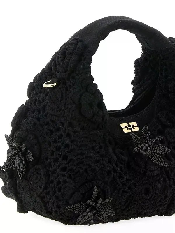 GANNI Beaded Crochet Tote Bag