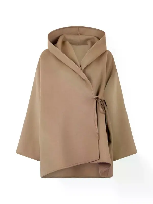 YVES SALOMON Hooded Wrap Coat