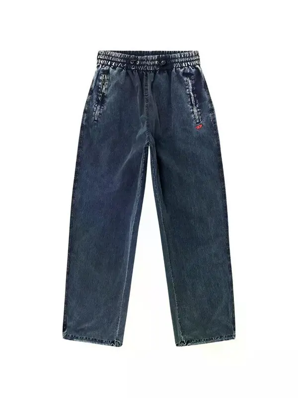 DIESEL® Acid Wash Track Pants - Blue