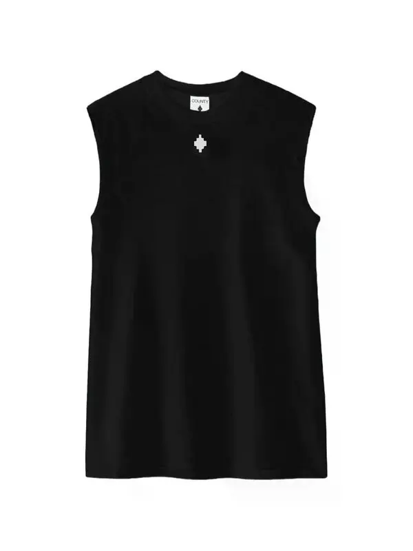 COUNTY OF MILAN Logo-print Vest - Black