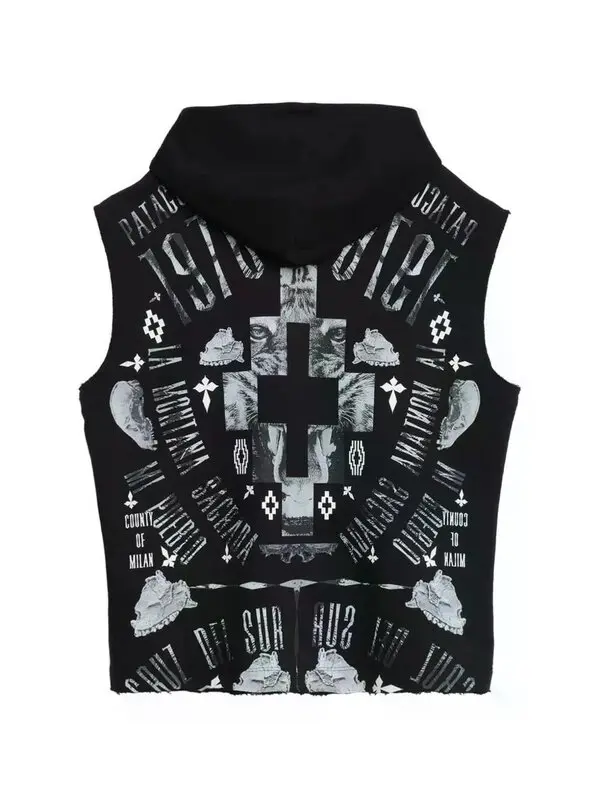 COUNTY OF MILAN Graphic Sleeveless Hoodie