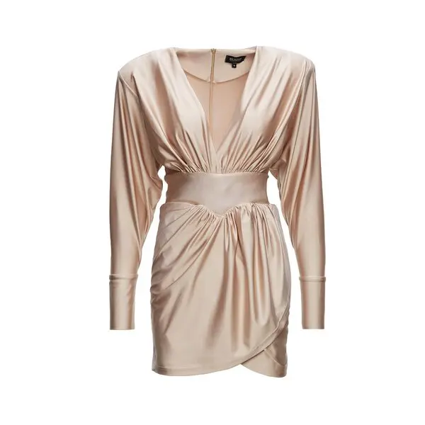 BLUZAT V-neck Corset Mini Dress