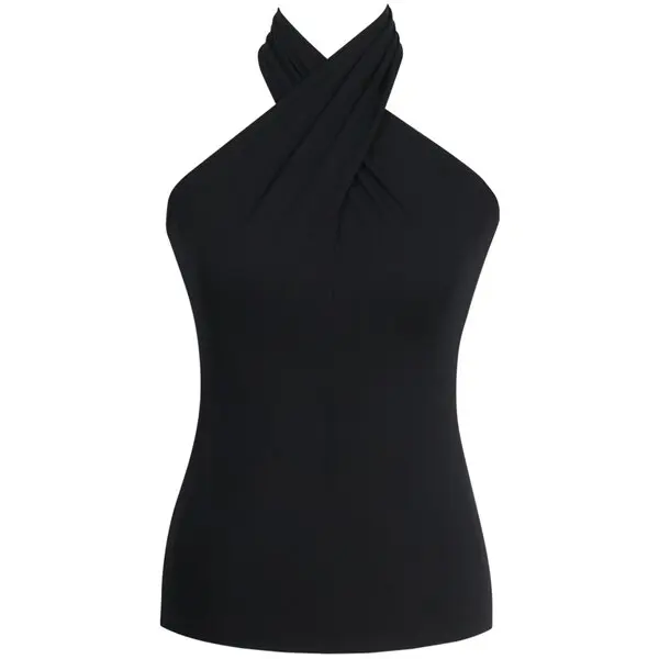 ME & THEE Halter Neck Ruched Top