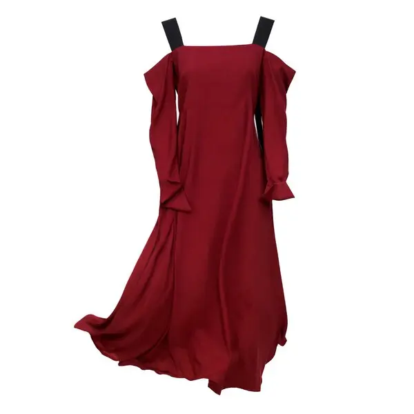 JULIA ALLERT Off-shoulder Midi Dress - Red