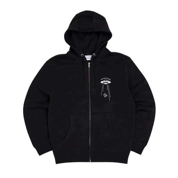 DONT EAT THE HOMIES Alien Graphic Zip-up Hoodie