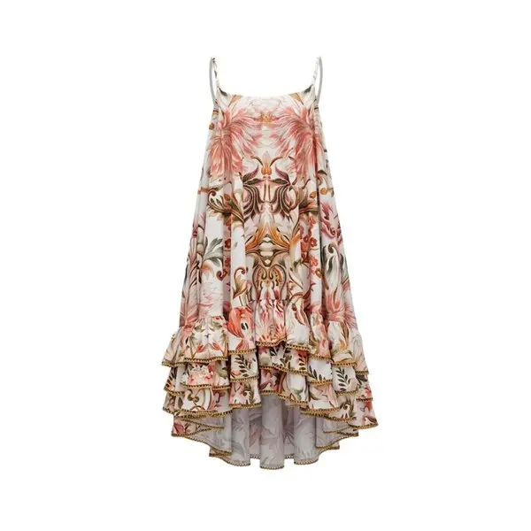 GLAM ON YOU Zsolnay Tiered Ruffle Dress