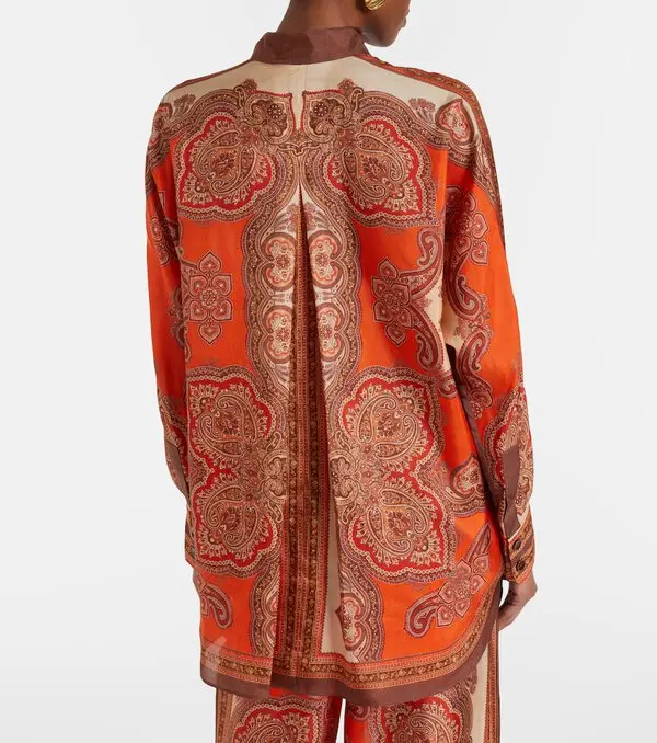 Zimmermann Mahon Paisley Silk Shirt