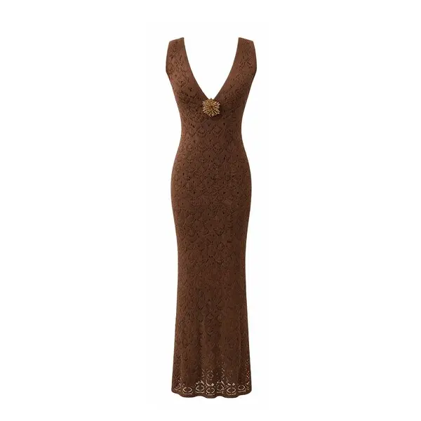 CHIARELLA Oasis Crochet Maxi Dress