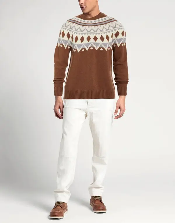 WOOL & CO Fair Isle Crewneck Sweater