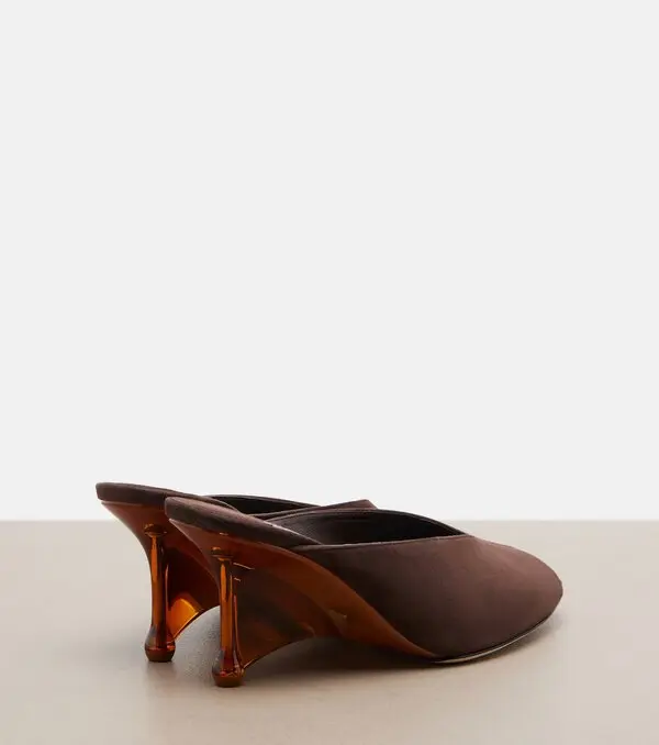 JIMMY CHOO Suede Peep-toe Wedge Mules