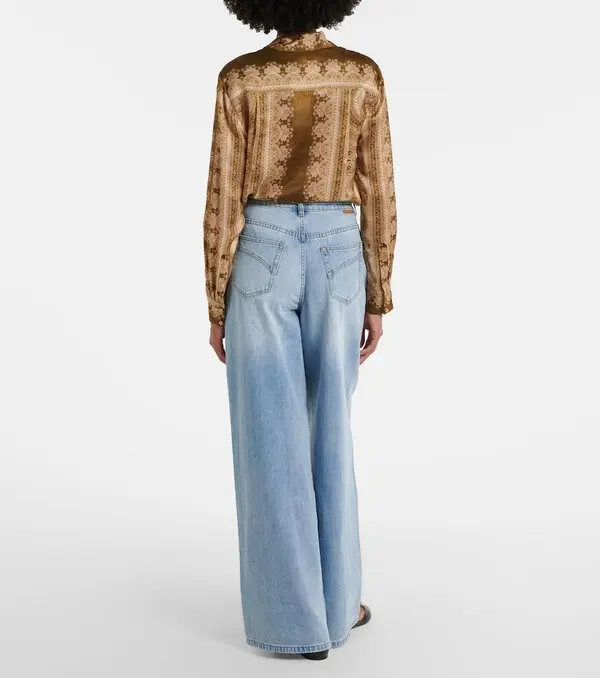 Zimmermann Indra Wide-leg Jeans - Blue