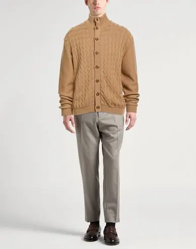 DANIELE FIESOLI Virgin Wool Cardigan - Camel