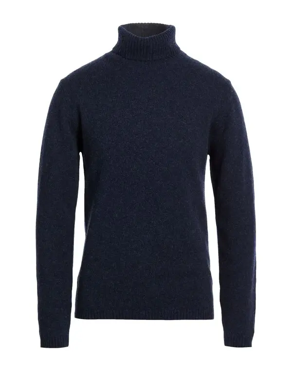 DANIELE FIESOLI Blue Merino Wool Turtleneck