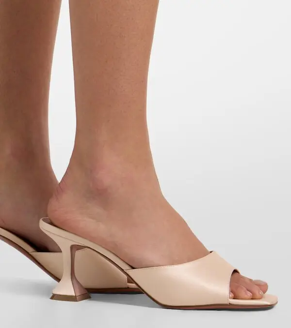 Amina Muaddi Lupita Satin Mules