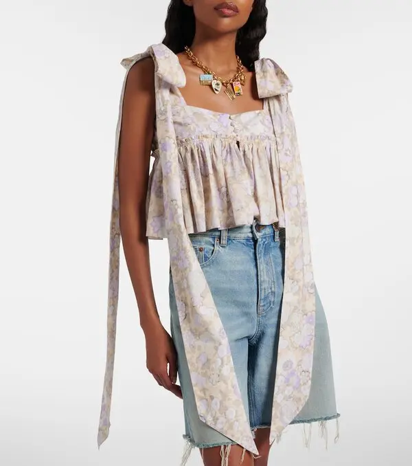 Chloé Floral Cotton Top