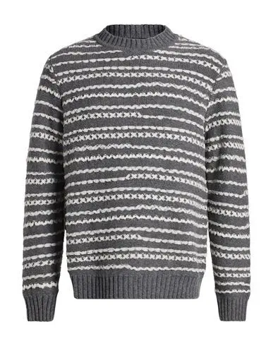 DANIELE FIESOLI Striped Merino Wool, Polyamide, And Cashmere Sweater - Grey