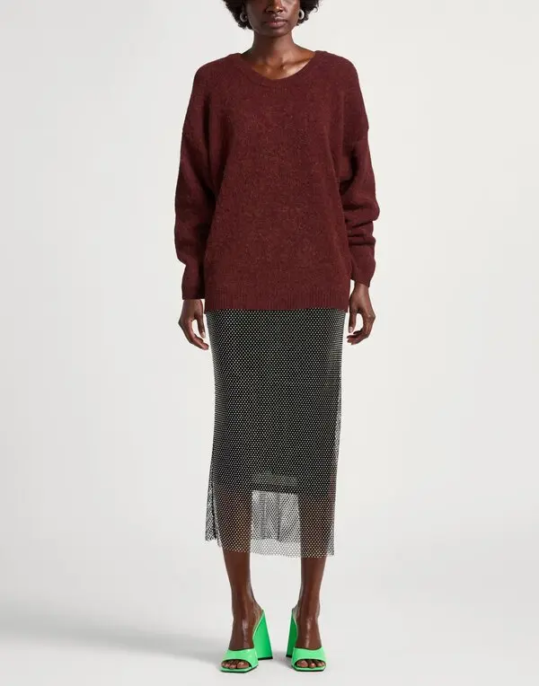 VICOLO Crewneck Sweater In Polyamide, Wool, And Alpaca Wool Blend