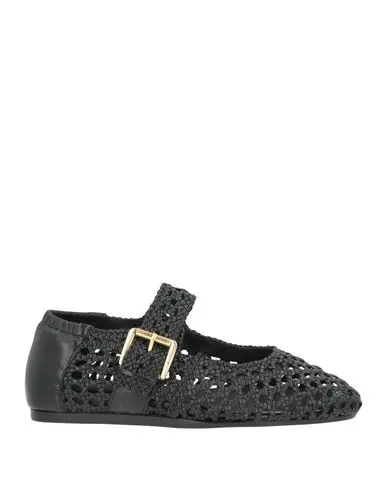 ZOLFO Leather Mary Jane Ballet Flats With Buckle Fastening