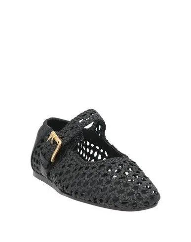 ZOLFO Leather Mary Jane Ballet Flats With Buckle Fastening