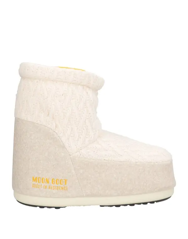 Moon Boot Ankle Boots Textile Fibers - Beige