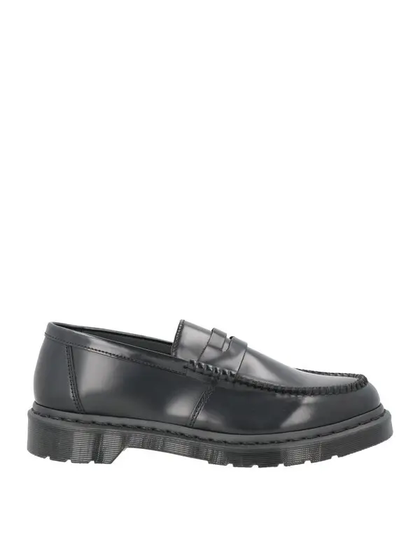 Dr. Martens Penton Polished Smooth Leather Penny Loafers - Black