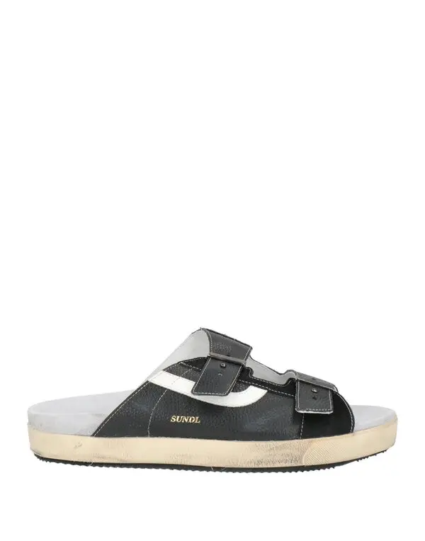 HIDNANDER Leather Sandals With Buckle Fastening