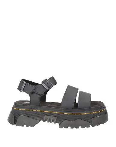 Dr. Martens Leather Sandals With Buckle Fastening - Black