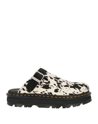 Dr. Martens Calf Hair Mules With Buckle Fastening