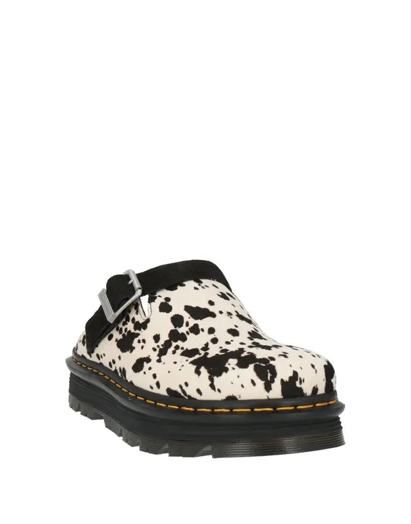 Dr. Martens Calf Hair Mules With Buckle Fastening