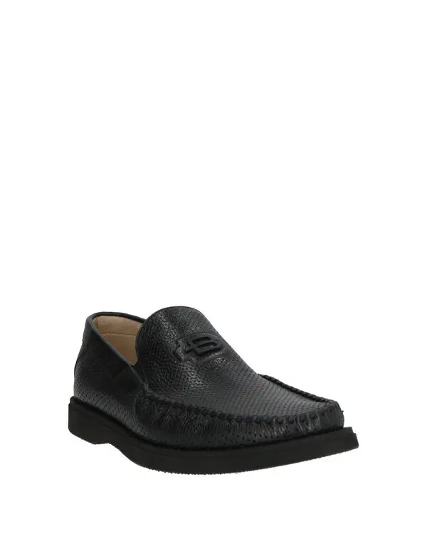 BALDININI Ivory Leather Perforated Loafers