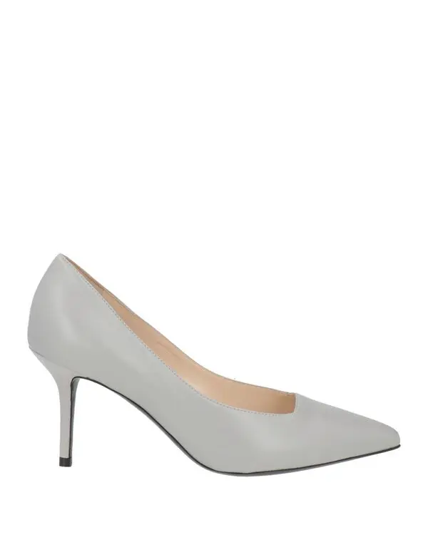 Fabiana Filippi Leather Stilettos - Grey