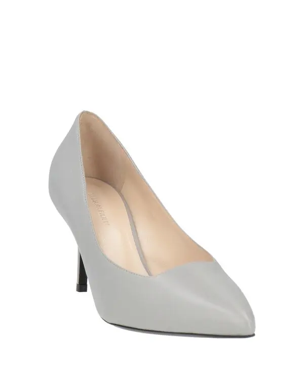 Fabiana Filippi Leather Stilettos - Grey