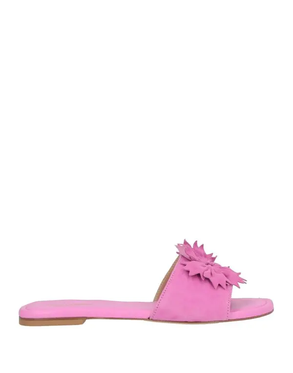 BALDININI Suede Embellished Slide Sandals