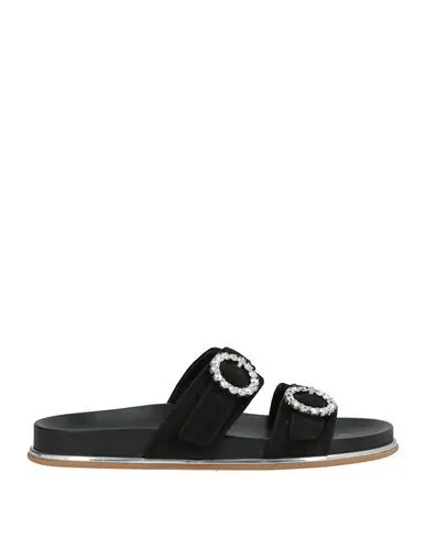 BALDININI Embellished Suede And Satin Sandals