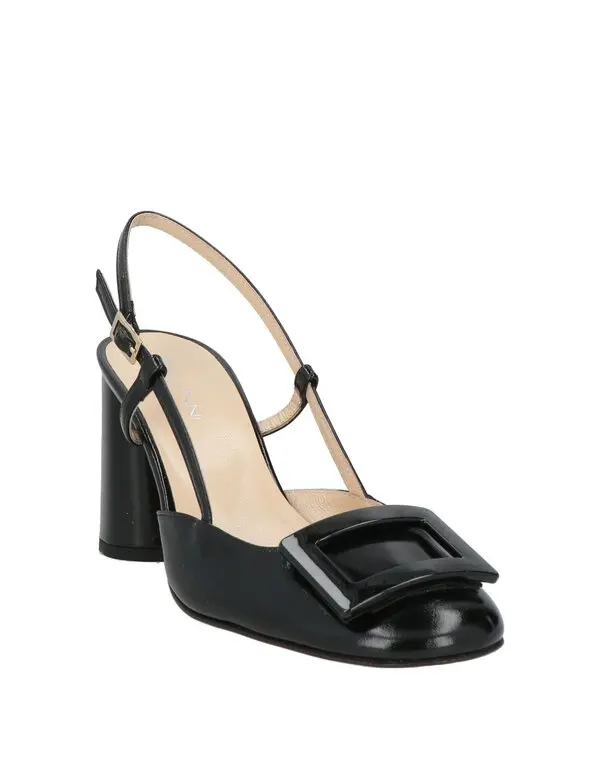 BALDININI Patent Leather Slingback Pumps With Embellishments